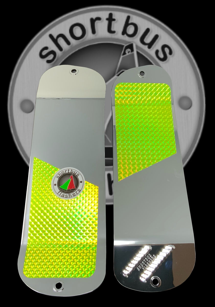 Dipped Mirror Chrome - Chartreuse – ShortBus Flashers