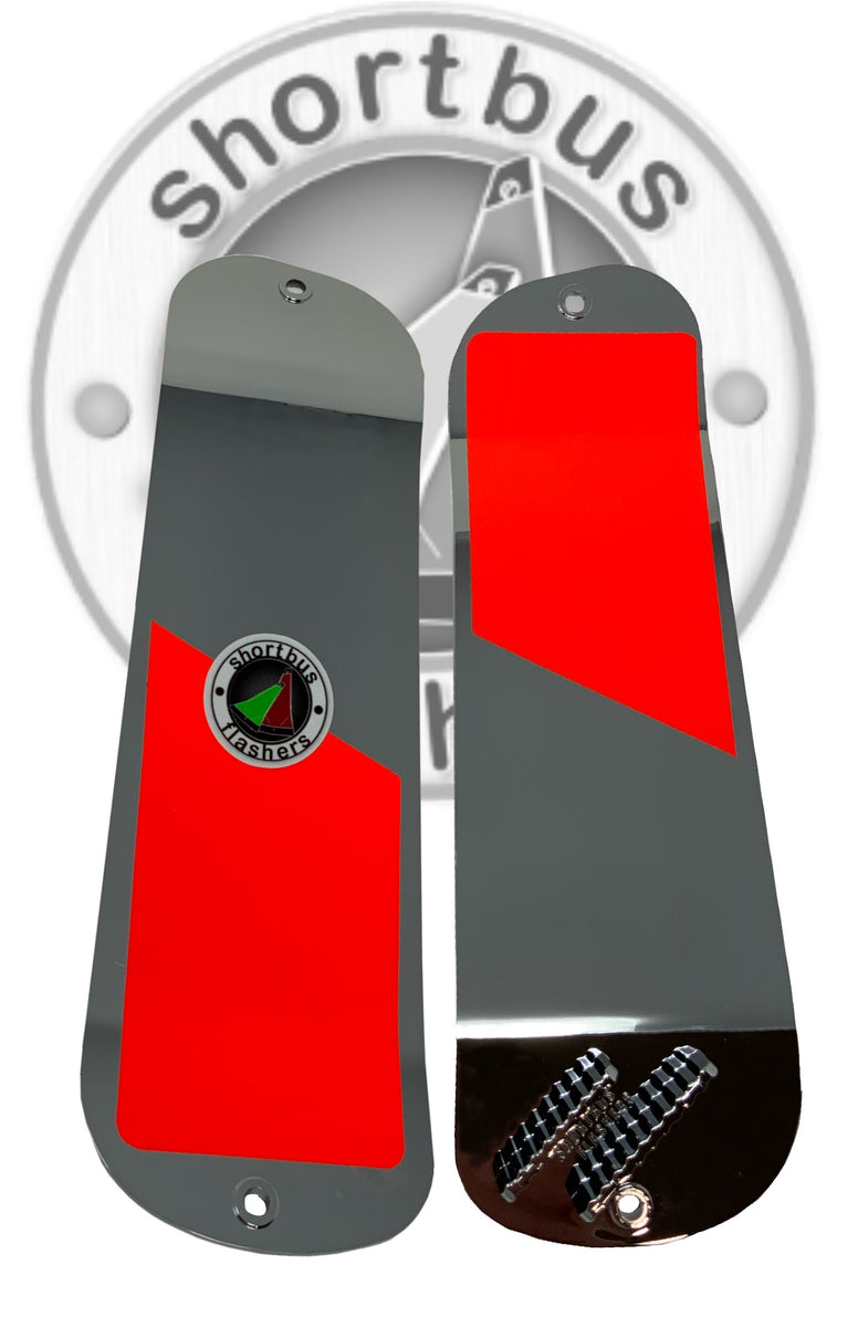 Dipped Mirror Chrome - Fluorescent Red – ShortBus Flashers